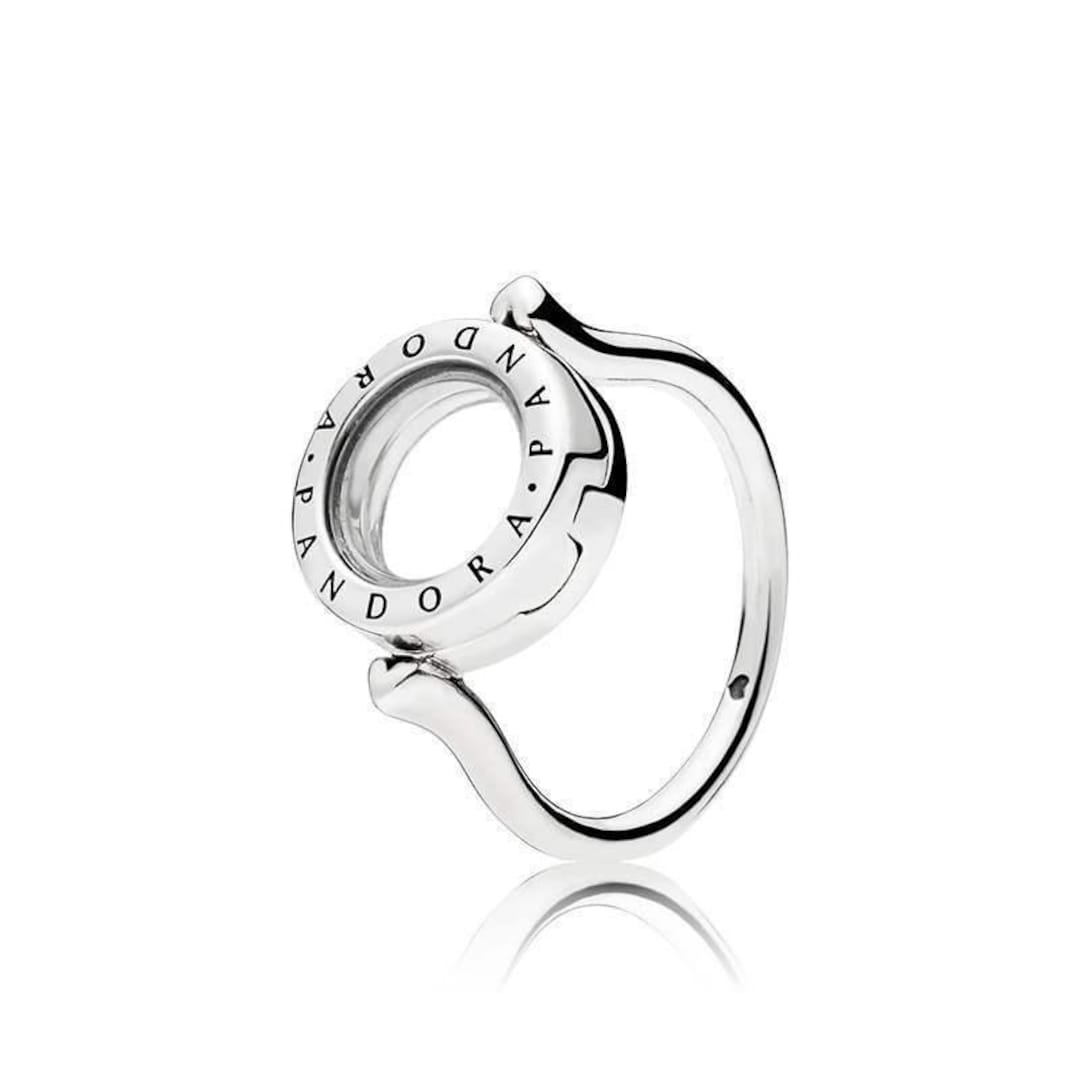 New Pandora Circle Floating Locket Ring Opens Put Mini Inside - Etsy