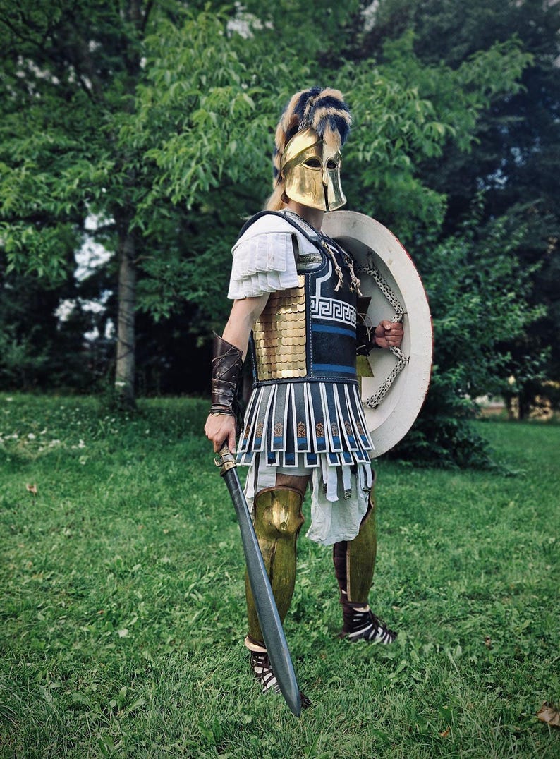 Greek Hoplite Linen Scale Armor | Historical Linothorax Replica ...
