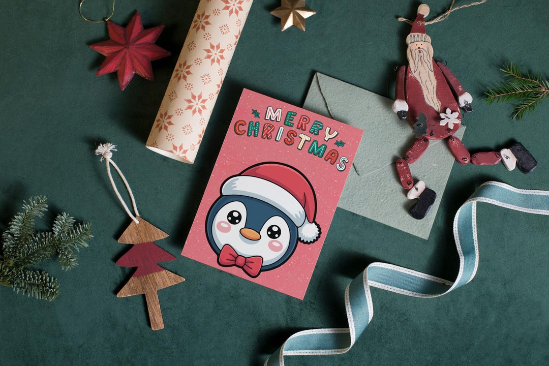 Editable Penguin Christmas Party Invitation (digital Download) - Etsy