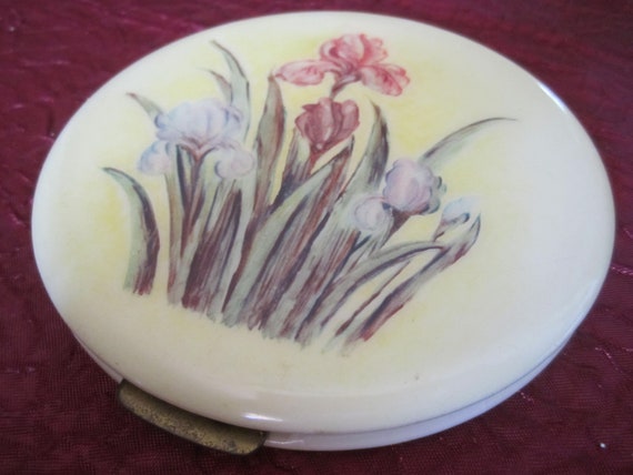 Rex Fifth Avenue Large Compact Iris Flower Decorated … - Gem