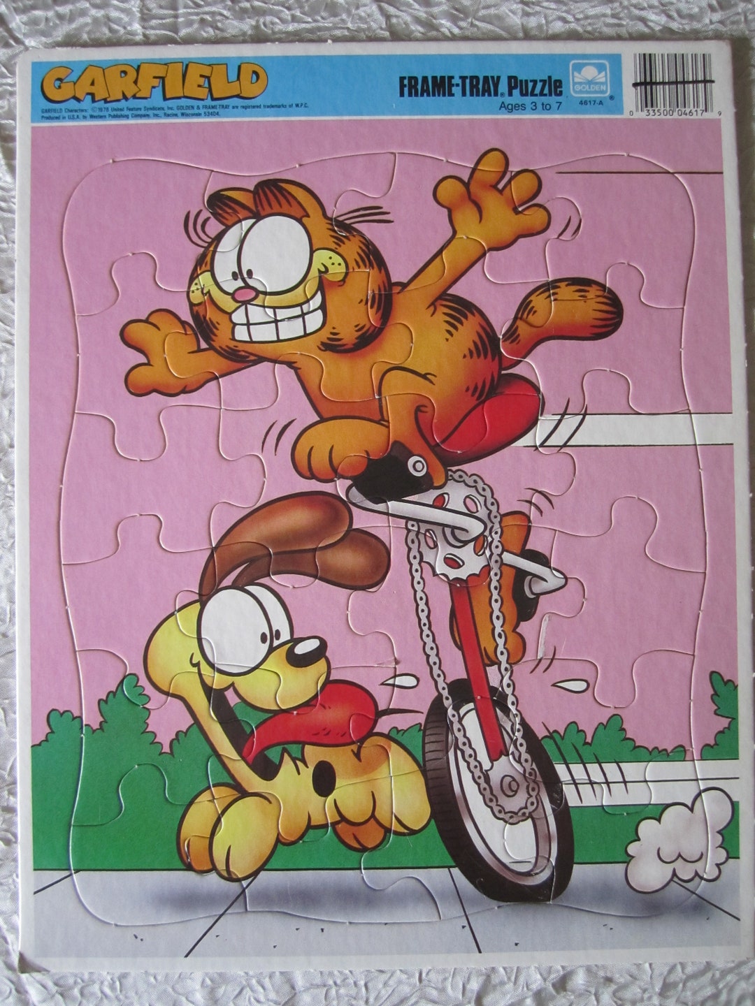 1978 Garfield 24-piece Frame Tray Childs Puzzle - Etsy