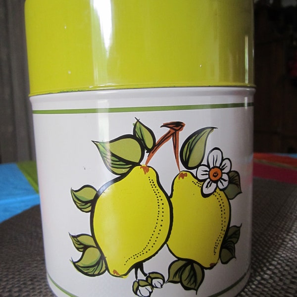 Lemon Kitchen Canisters - Etsy