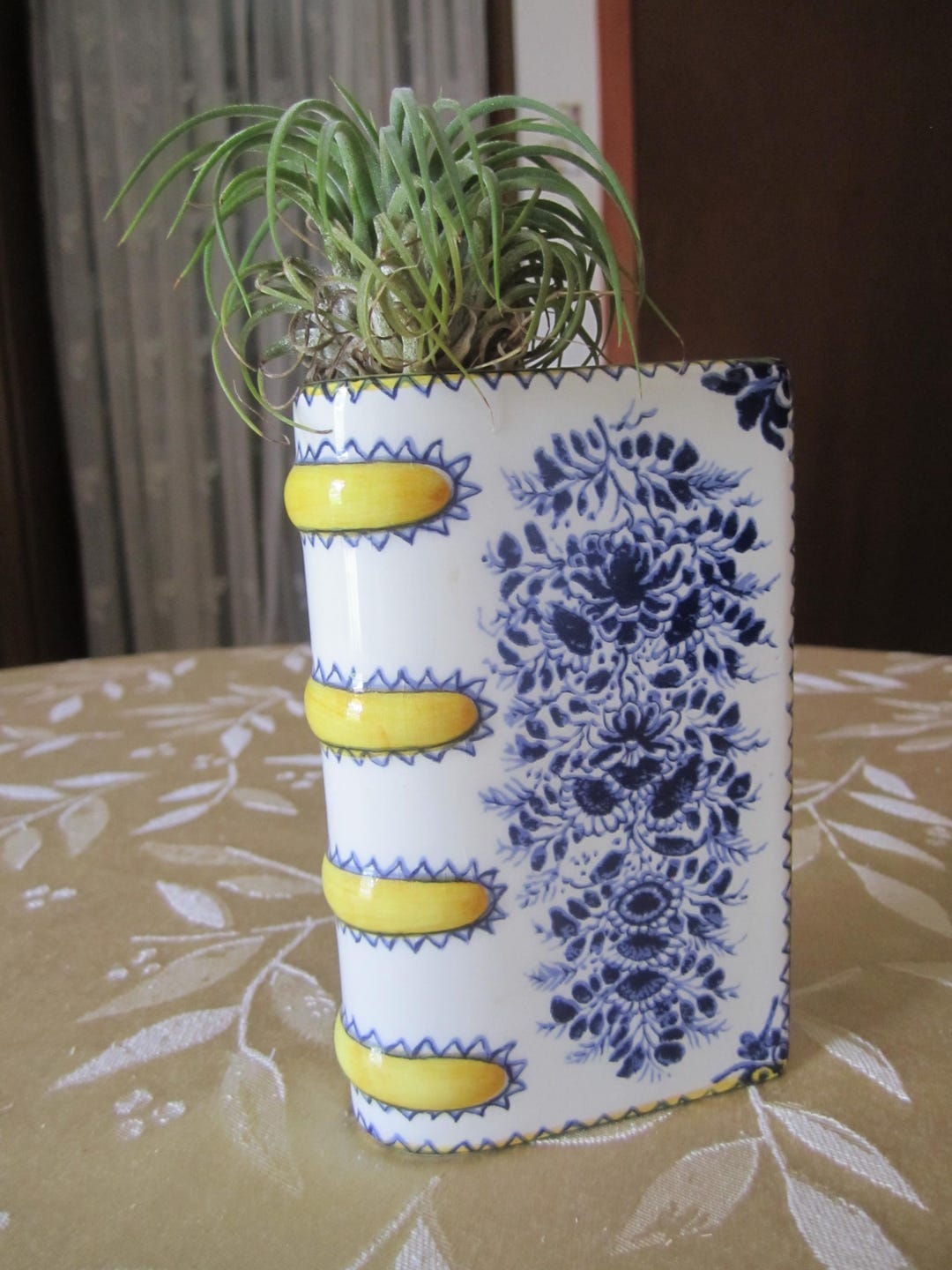 Vintage English Spirits Flask Reproduction Book Shaped Earthenware the ...