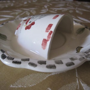 Vintage Chicken Rooster Teacup Wall Pocket Hanging Vase - Etsy