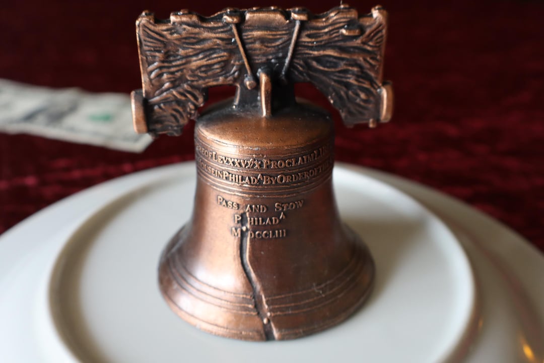 Miniature Liberty Bell Antique Copper Finish Replica - Etsy