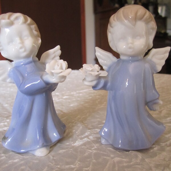 White Ceramic Angels - Etsy