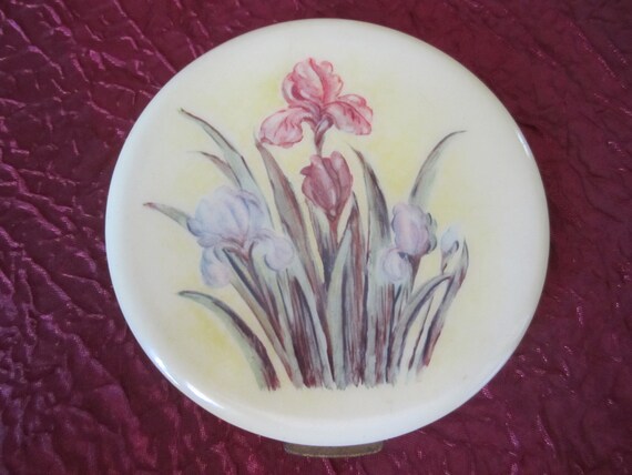 Rex Fifth Avenue Large Compact Iris Flower Decorated … - Gem