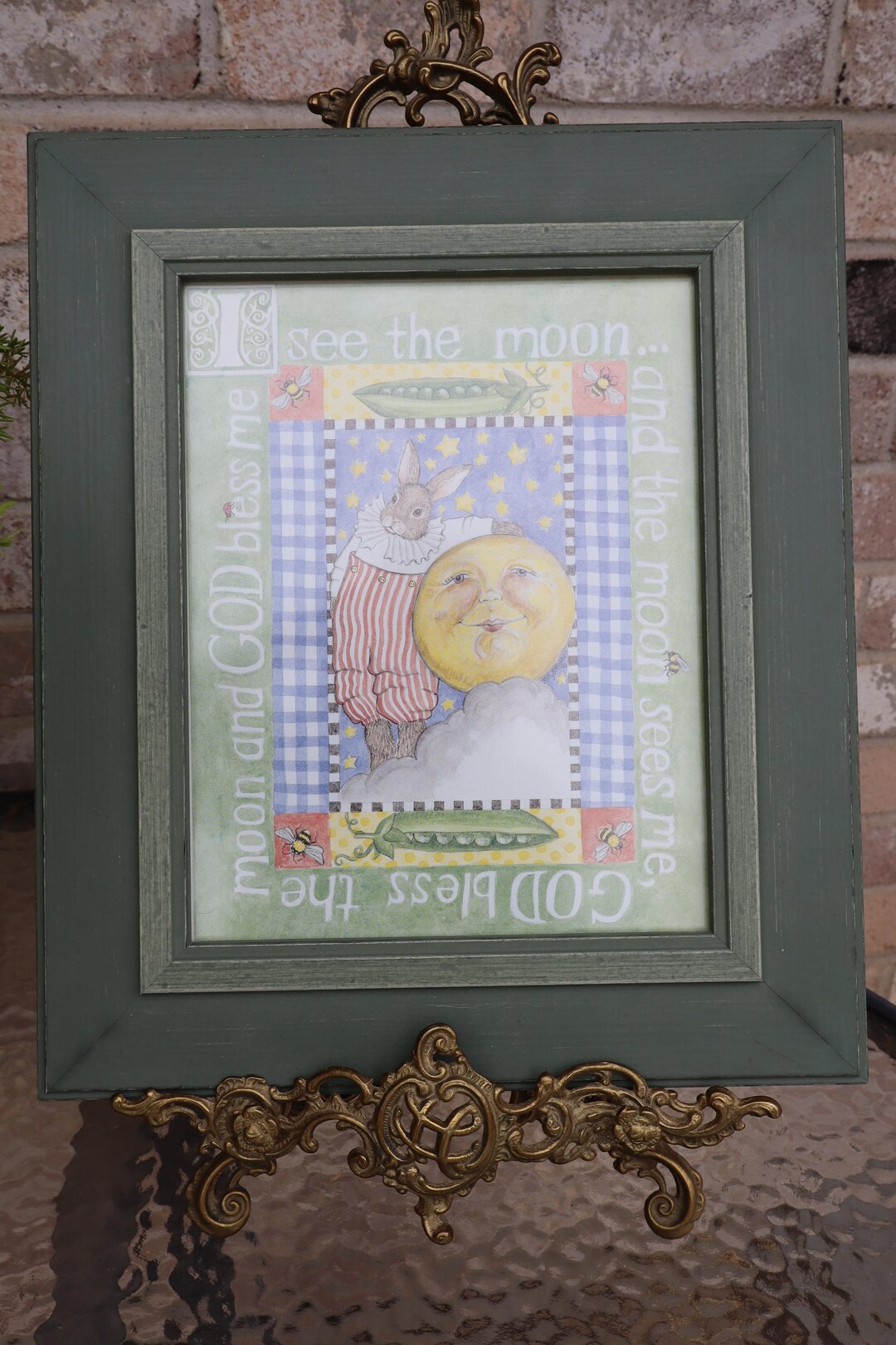 Vintage Nursery Rhyme Wall Art Custom Framed Child or Baby Room Decor I ...