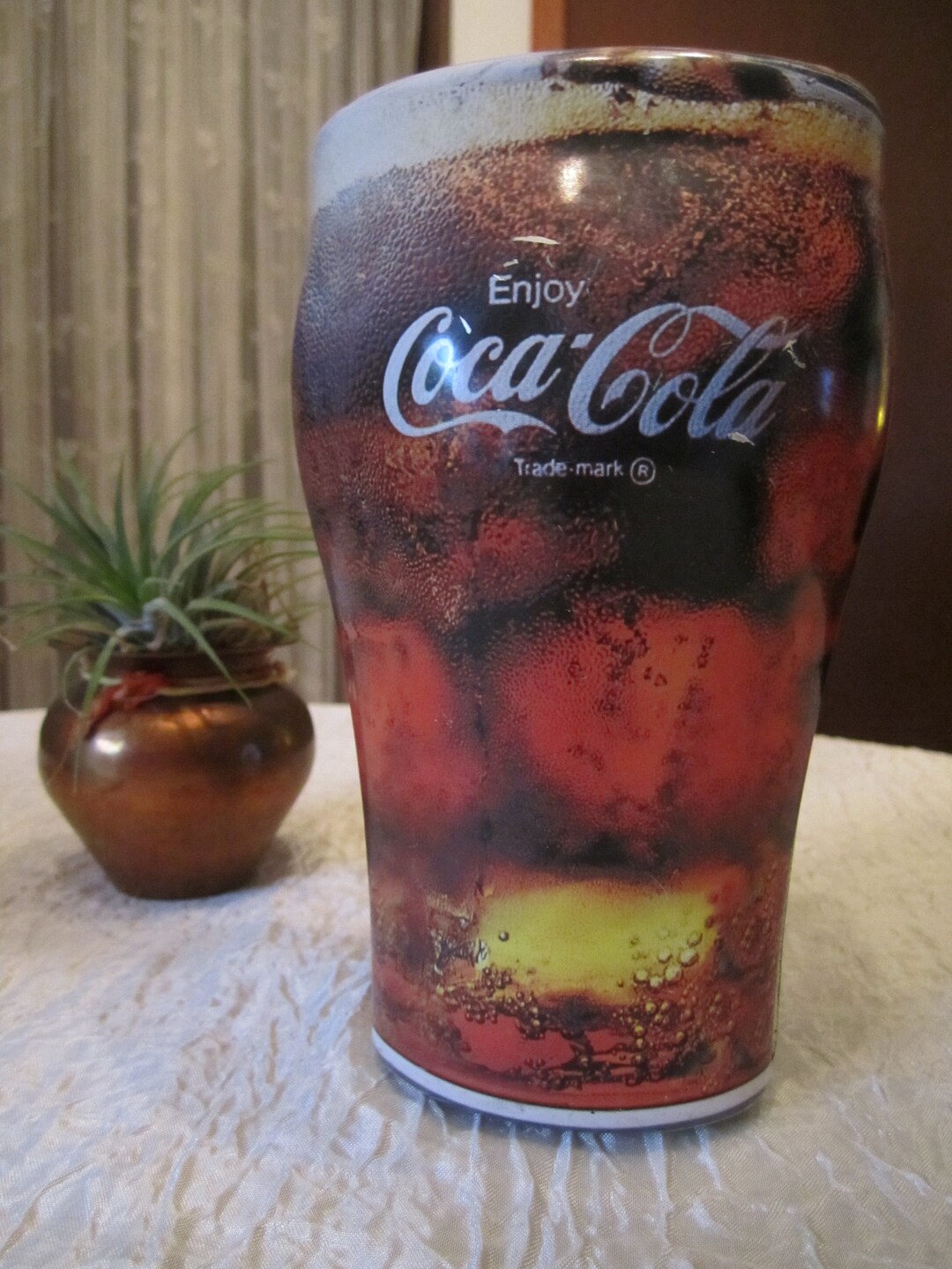 Vintage Coca Cola Glass Shaped Metal Tin Storage Box - Etsy