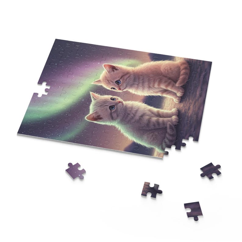 Cute Kitten Puzzle - 120, 252, 500-piece, Cat Lovers Gift, Cozy Indoor ...