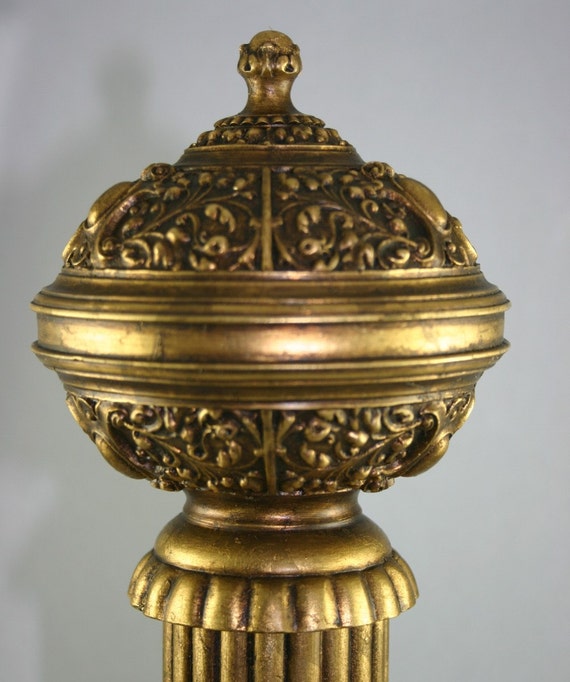 Items similar to drapery hardware decorative FINIAL Brentwood in ...