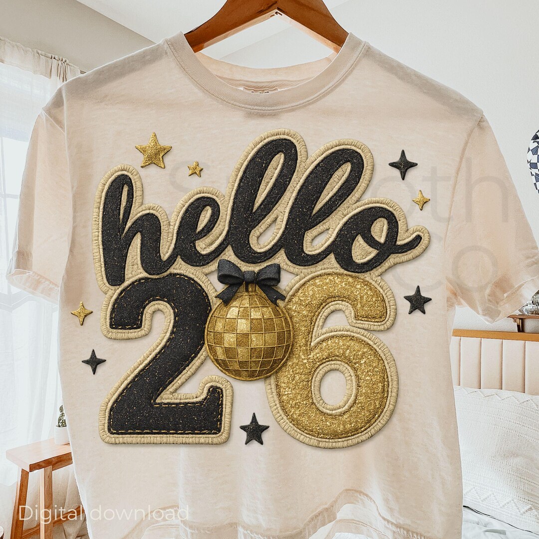 Hello 26 PNG, 26th Birthday With Disco Ball and Stars Sublimation ...