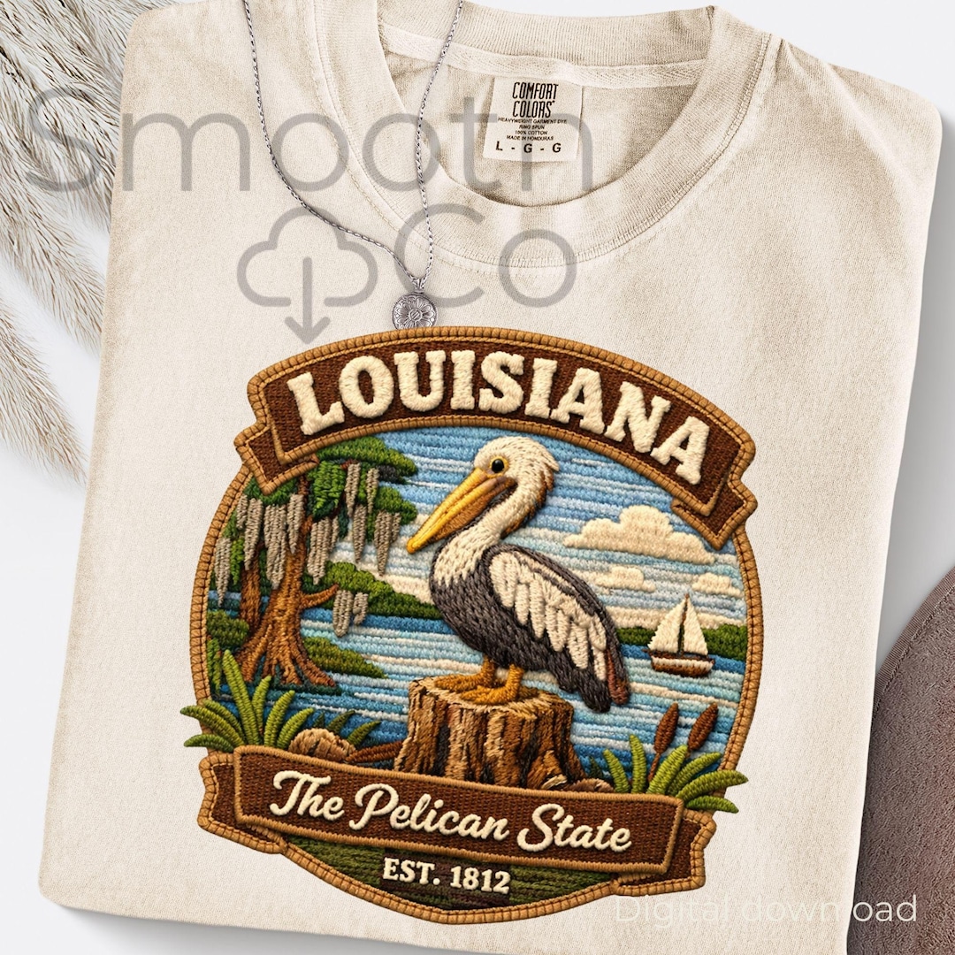 Louisiana PNG, Pelican Bayou Badge Sublimation, the Pelican State ...