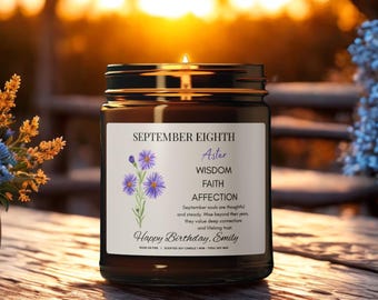 september aster candle
