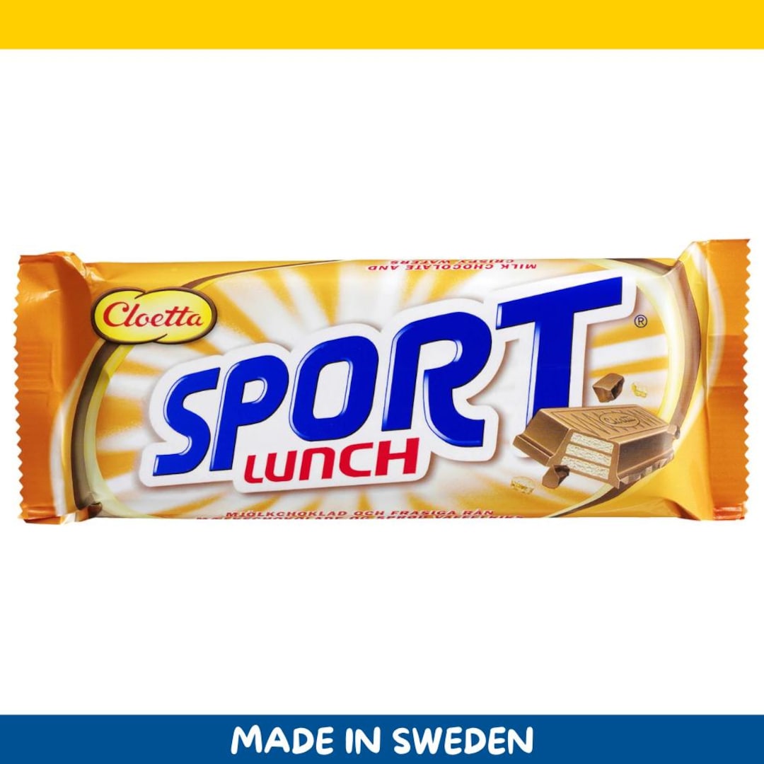 Cloetta Sportlunch – Swedish Chocolate Bar With Wafer Crunch (80 G / 2. ...