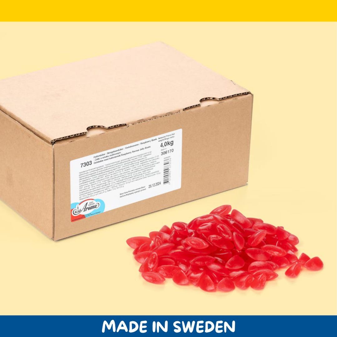 Raspberry Boats – Soft & Chewy Gummy Candy (4 Kg / 8.82 Lbs) - Etsy
