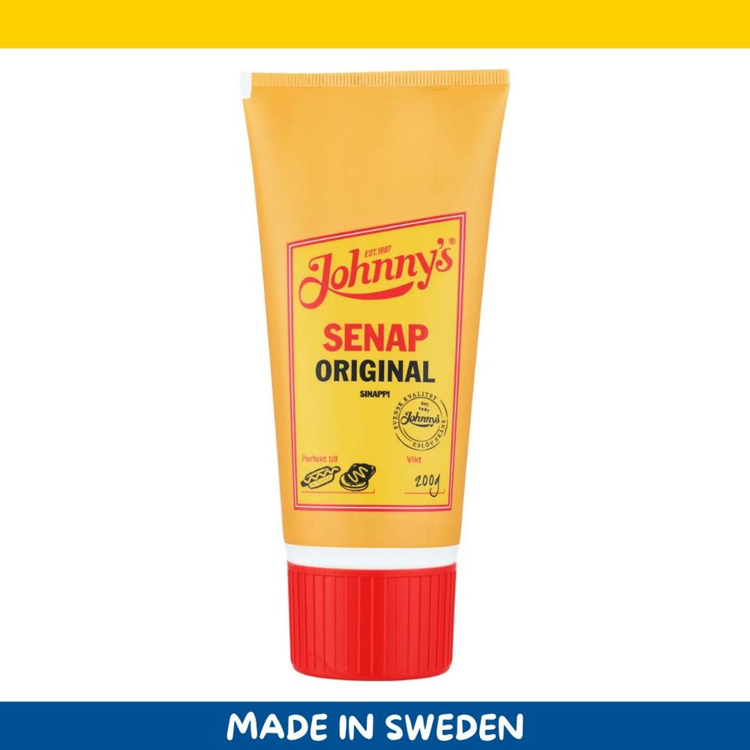 Johnny’s Senap Original – Classic Swedish Mustard – 200g (7.0 Oz) - Etsy