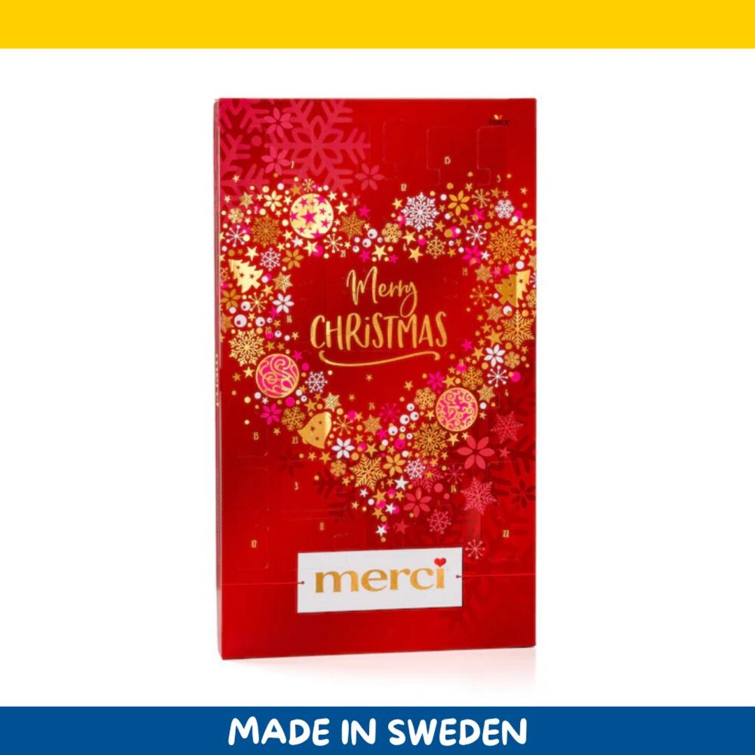 Merci Chocolate Advent Calendar – A Daily Chocolate Celebration - Etsy