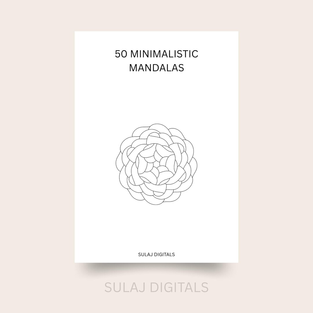 50 Meditative Mandalas to Print | Art Therapy & Stress Relief | A4 PDF ...