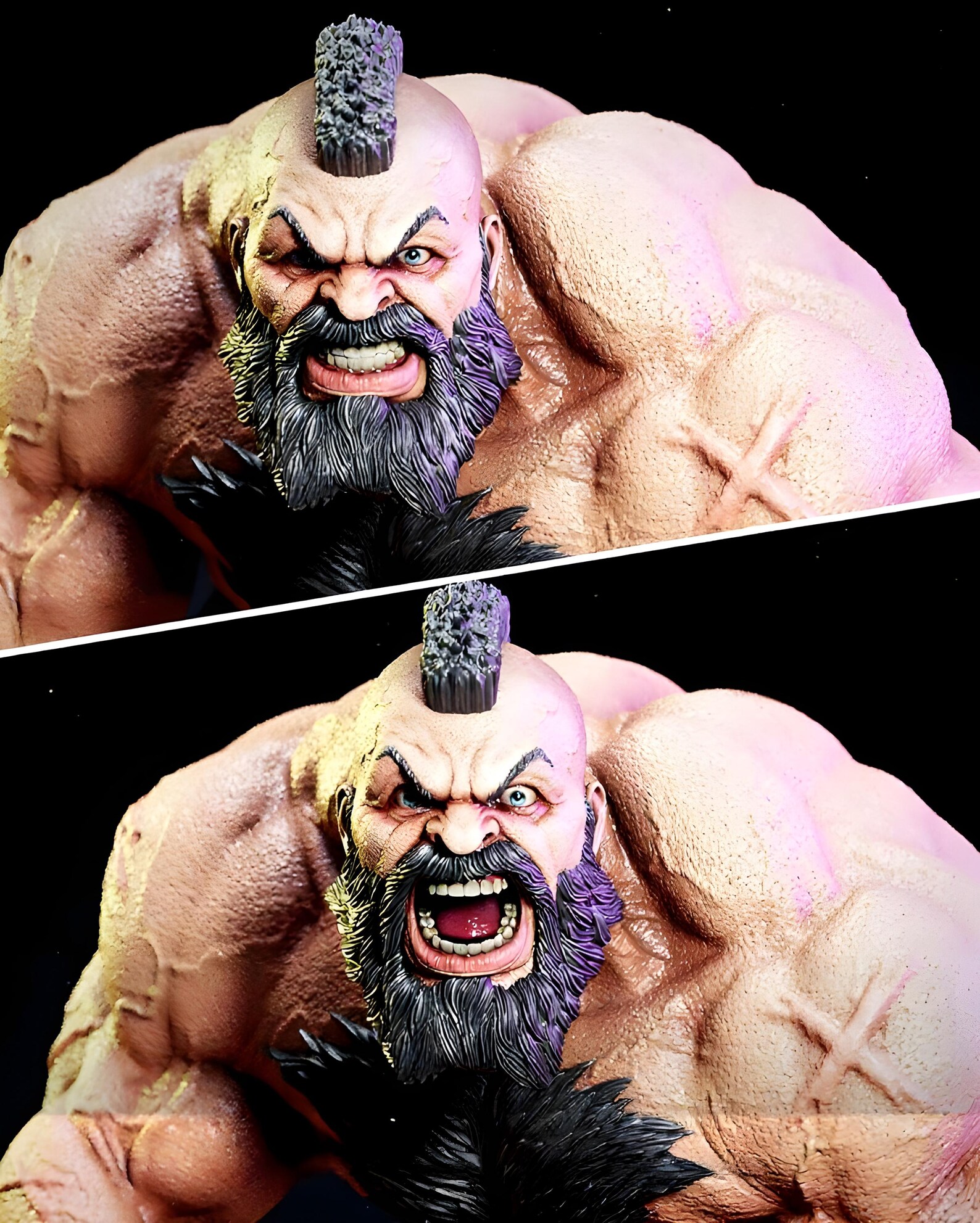 Muscle Grappler Wrestler STL: Anime Fighter 3D Print (digital Download ...