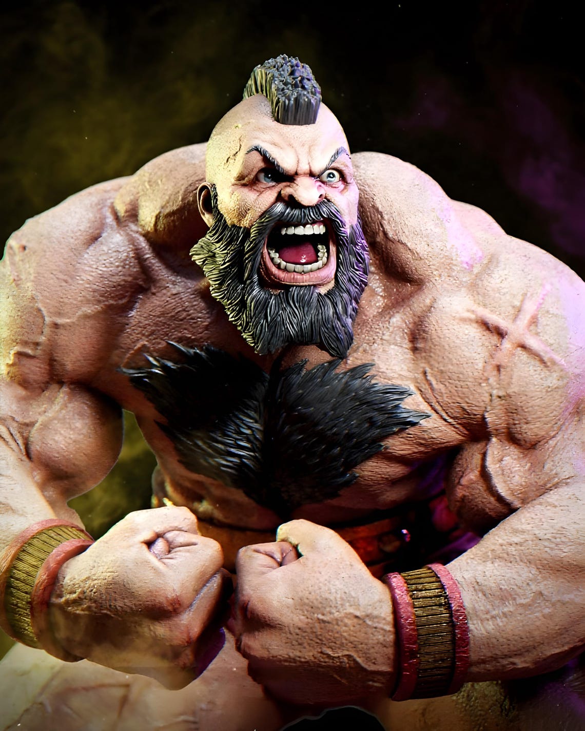 Muscle Grappler Wrestler STL: Anime Fighter 3D Print (digital Download ...