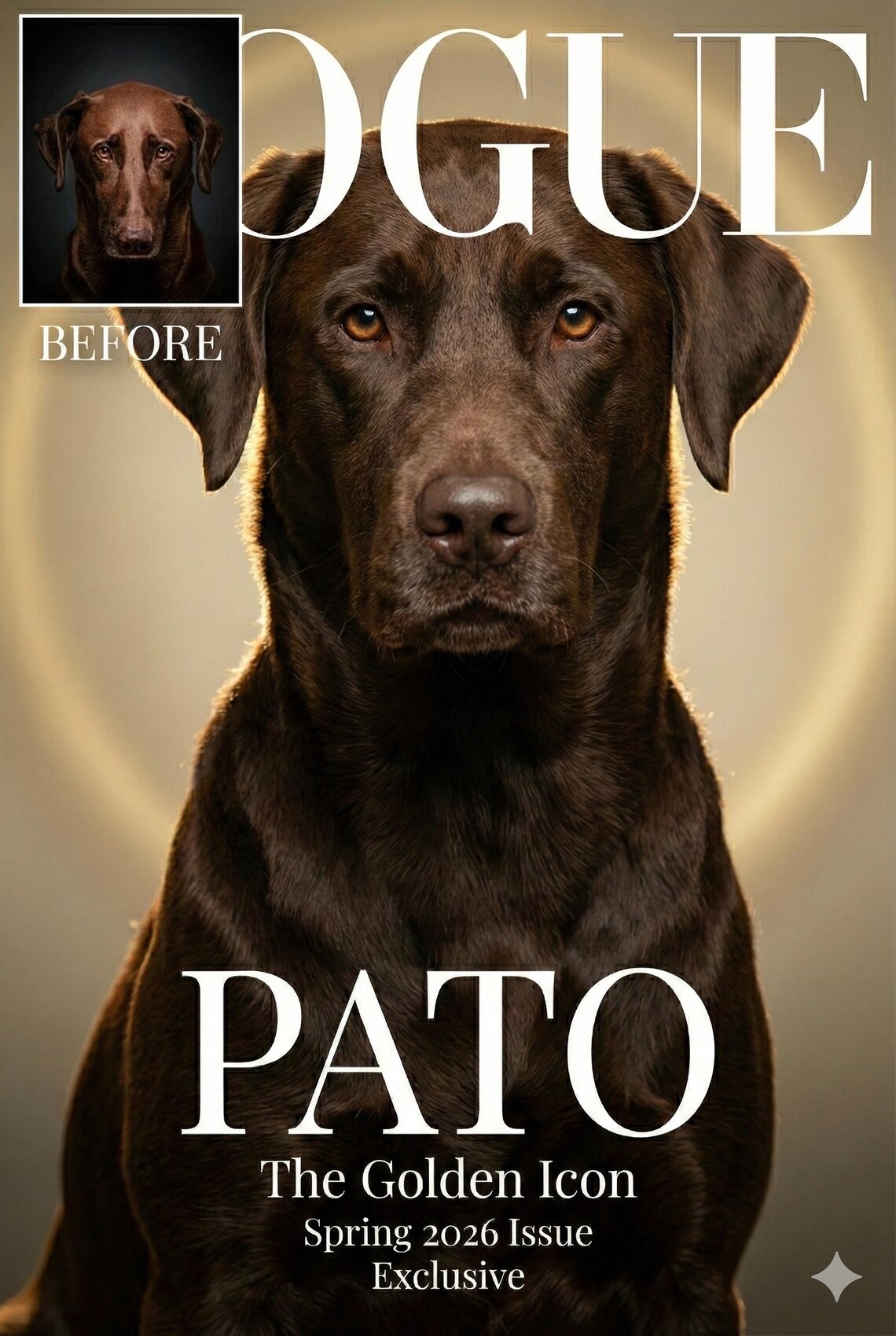 Custom Pet Magazine Cover | Vogue Style Dog Portrait | Fashion Animal ...