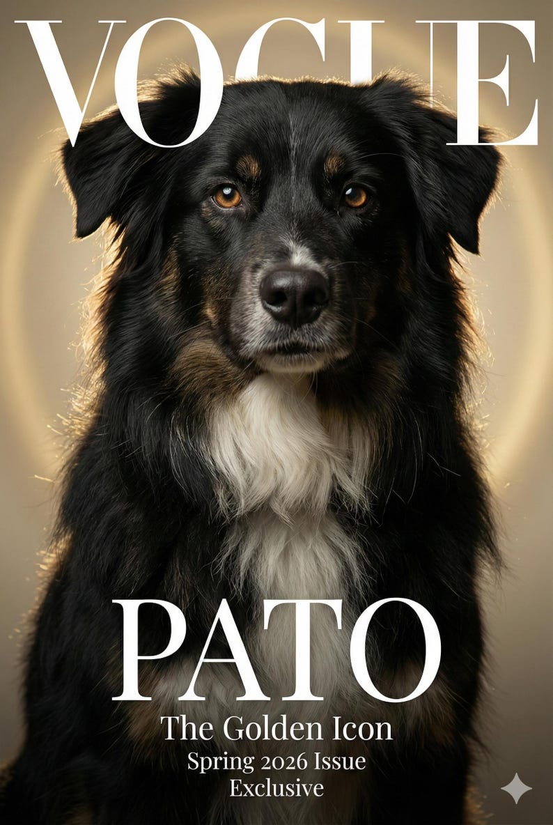 Custom Pet Magazine Cover | Vogue Style Dog Portrait | Fashion Animal ...