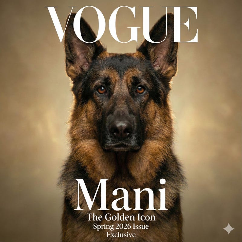 Dog Poster Magazine Cover - Etsy