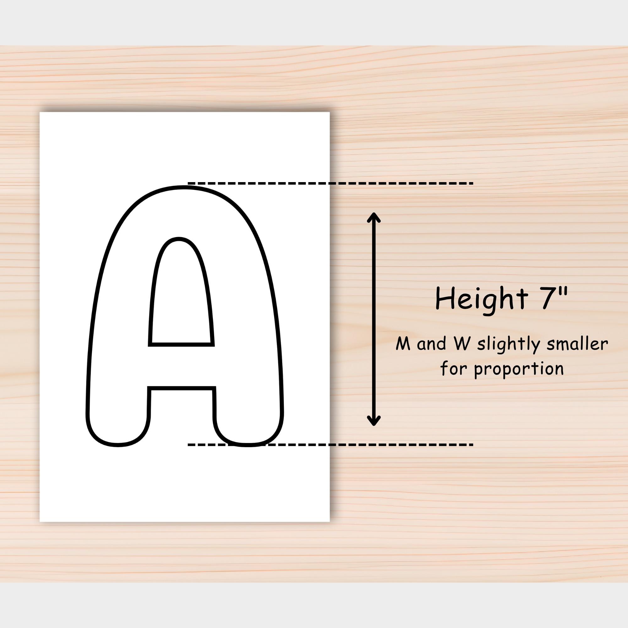 Printable Puffy Bubble Letters A-Z + Numbers | Large Alphabet Templates ...