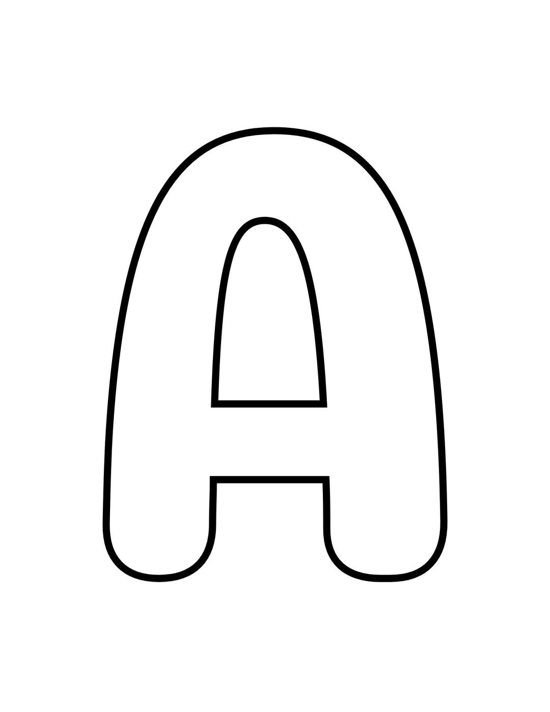 Printable Puffy Bubble Letters A-Z + Numbers | Large Alphabet Templates ...
