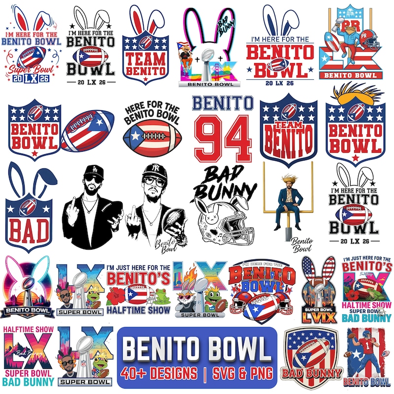 Bad Bunny Logo Superbowl - Etsy