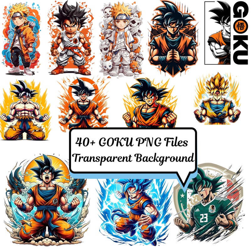 Dragon Ball Character Svg - Etsy