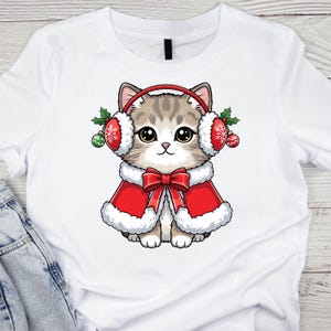 Christmas Cat SVG PNG Bundle for Cricut - Etsy