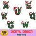Christmas Alphabet & Numbers - Festive Printable Art - Etsy