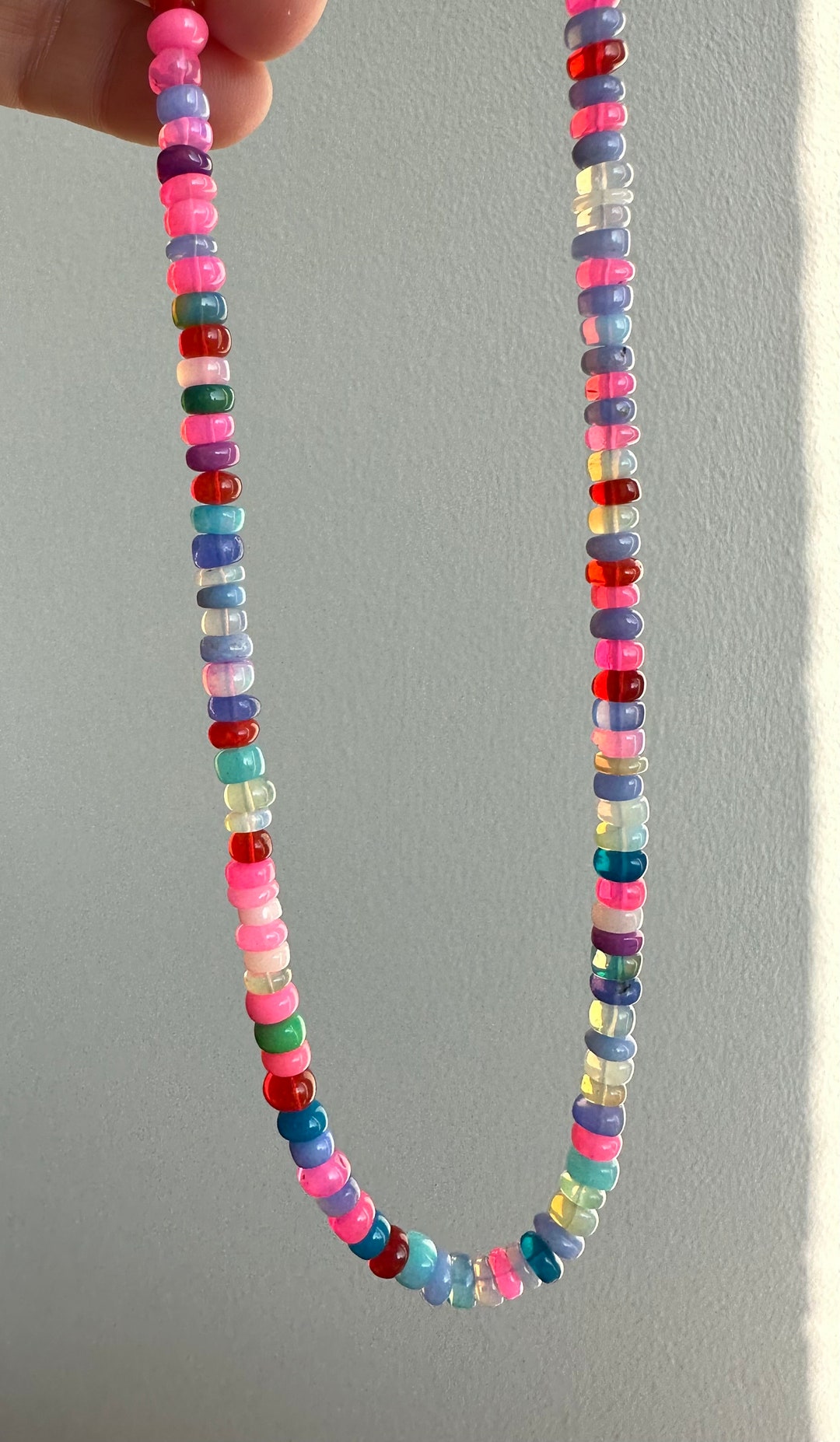 Ethiopian Candy Opal Necklace Opal Necklace for Girls 38 - Etsy