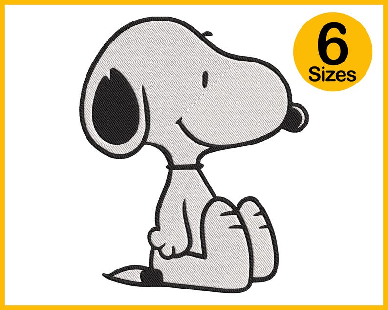 Snoopy Embroidery Machine Design, Snoopy With Woodstock Embroidery, (6 ...