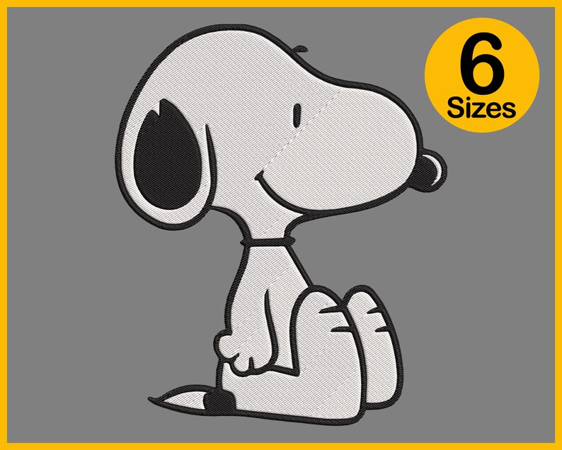 Snoopy Embroidery Machine Design, Snoopy With Woodstock Embroidery, (6 ...