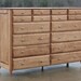 X6230A hardwood 6 Drawer Dresser, Overlap Drawers, Flat Panels, 60 Wide ...