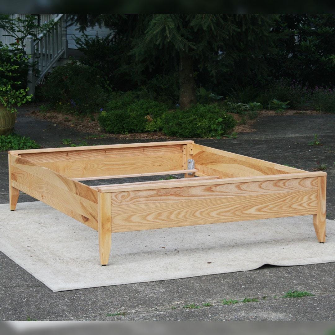 Nbrnn02 +solid Hardwood Bed, Corner Posts, Top Board on Head and Foot ...