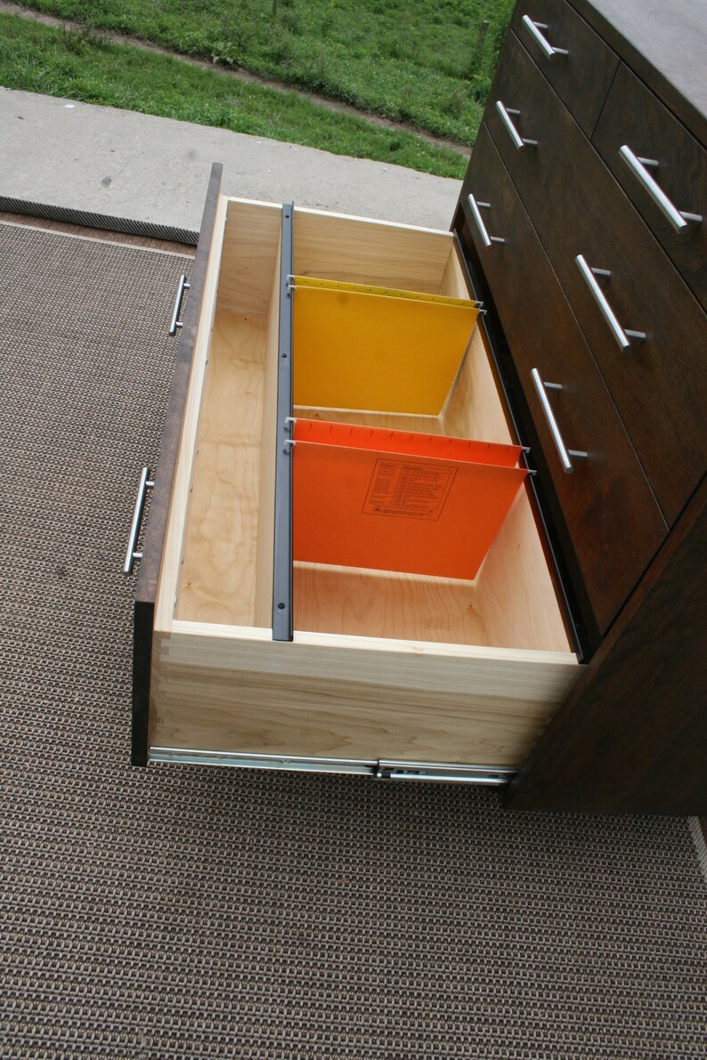 X5410b Hardwood Dresser with 5 Inset Drawers Flat Panels | Etsy