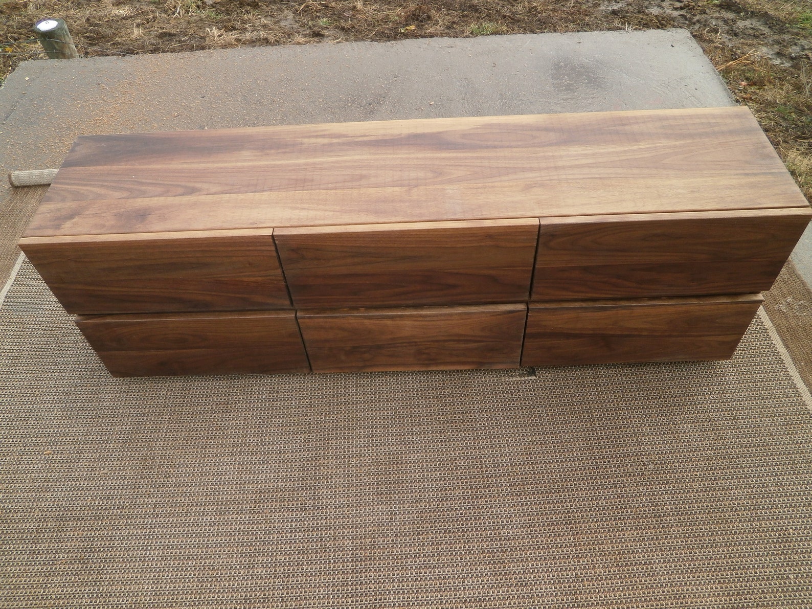 X6230A +hardwood 6 Drawer Dresser, Overlap Drawers, Flat Panels, 60 ...