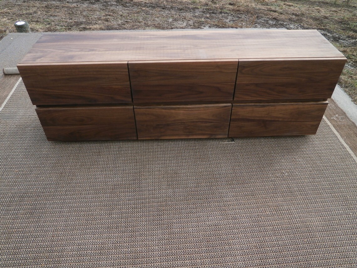 X6230A hardwood 6 Drawer Dresser Overlap Drawers Flat - Etsy