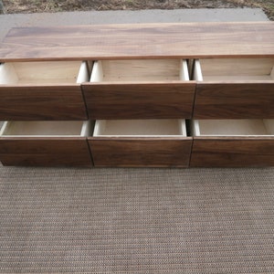 X6230A +hardwood 6 Drawer Dresser, Overlap Drawers, Flat Panels, 60 ...