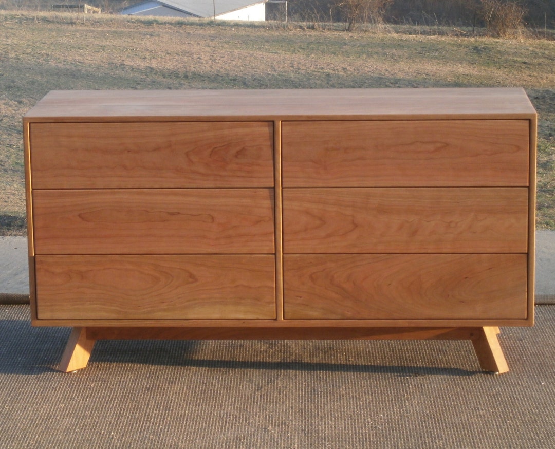 X6320fs hardwood 6 Drawer Dresser Inset Drawers Flat - Etsy