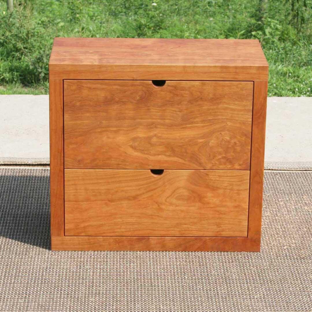 Bt010i *low Platform Side Table With One Drawer, Natural Color - Etsy