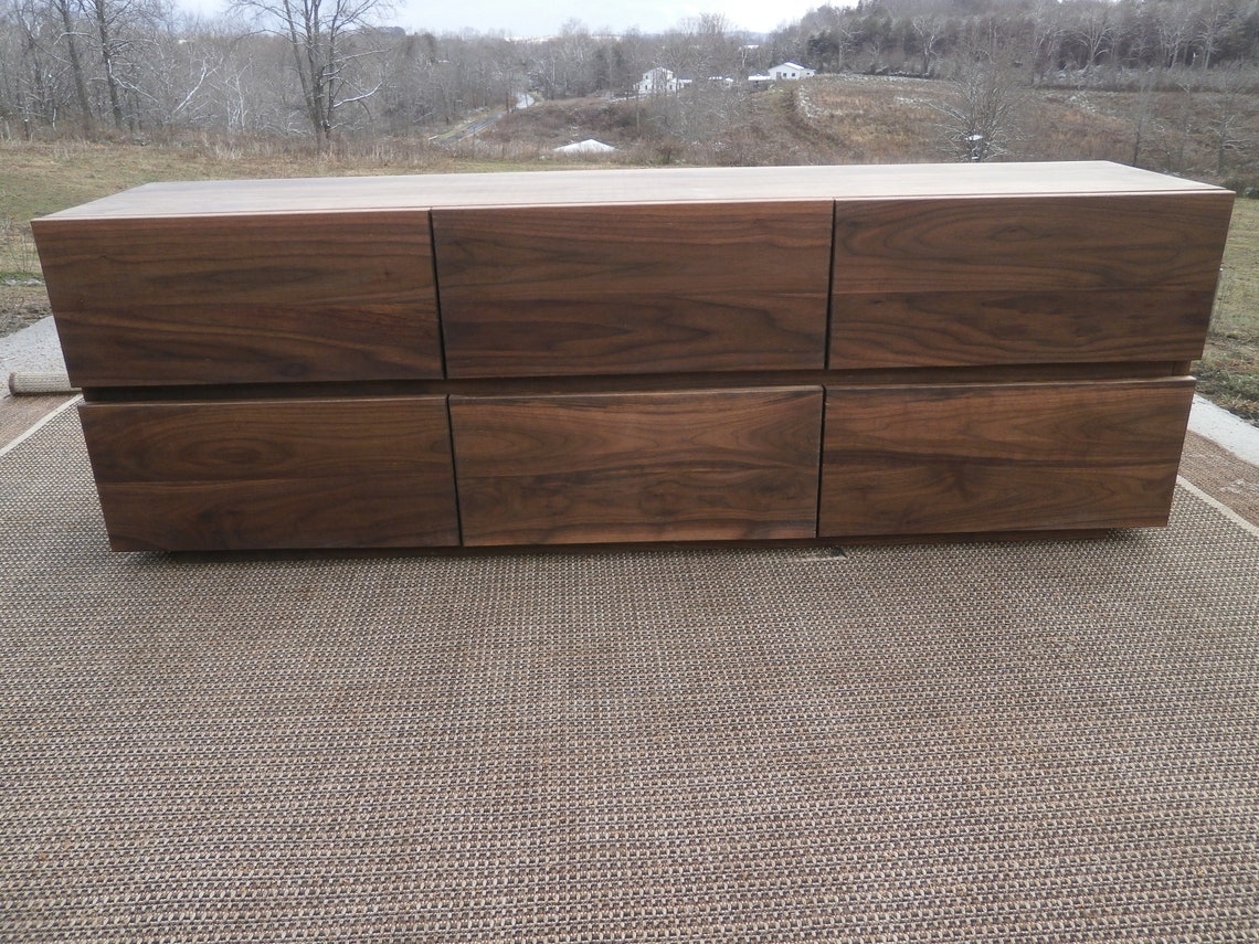 X6230A hardwood 6 Drawer Dresser Overlap Drawers Flat - Etsy
