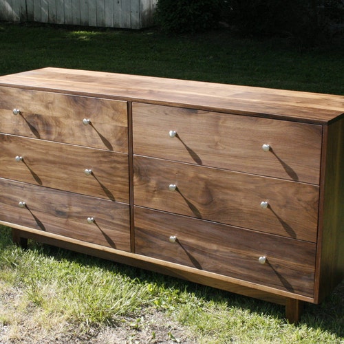 X6230A hardwood 6 Drawer Dresser Overlap Drawers Flat - Etsy
