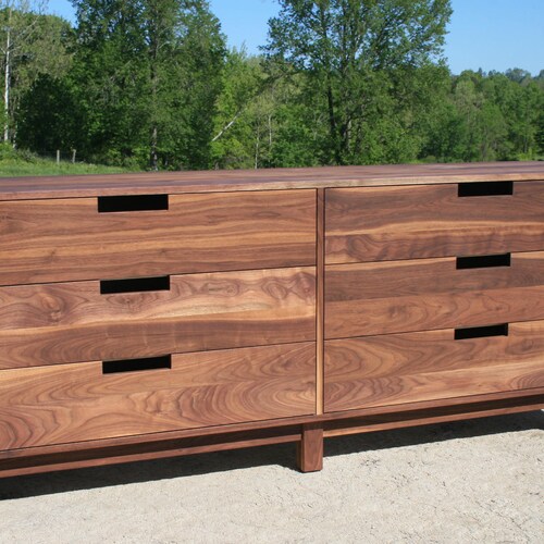 X6230A hardwood 6 Drawer Dresser Overlap Drawers Flat - Etsy