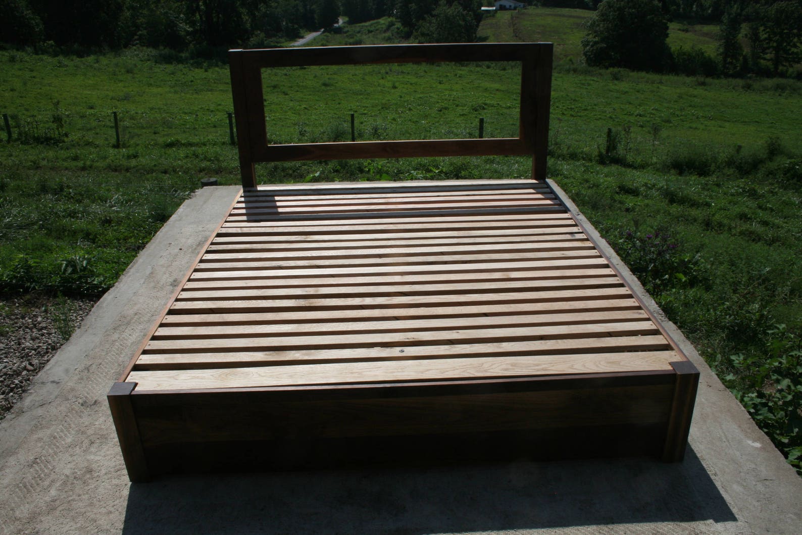 Ndrnv02b solid Hardwood Platform Bed With 6 Inset Drawers & | Etsy