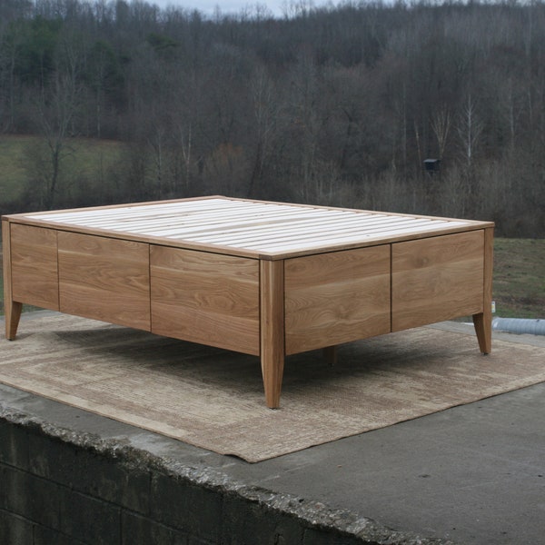 Platform Bed With Drawers - Etsy